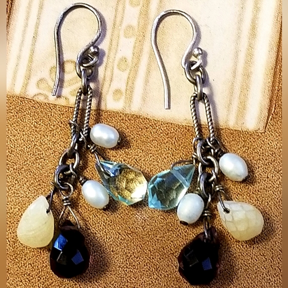 Silpada | Jewelry | Silpada Sterling Silver Glass Bead Earrings | Poshmark